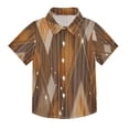 Boys Button-Down Shirt Short Sleeve Shirt Tops for 9-10Y Golden Diamond ...