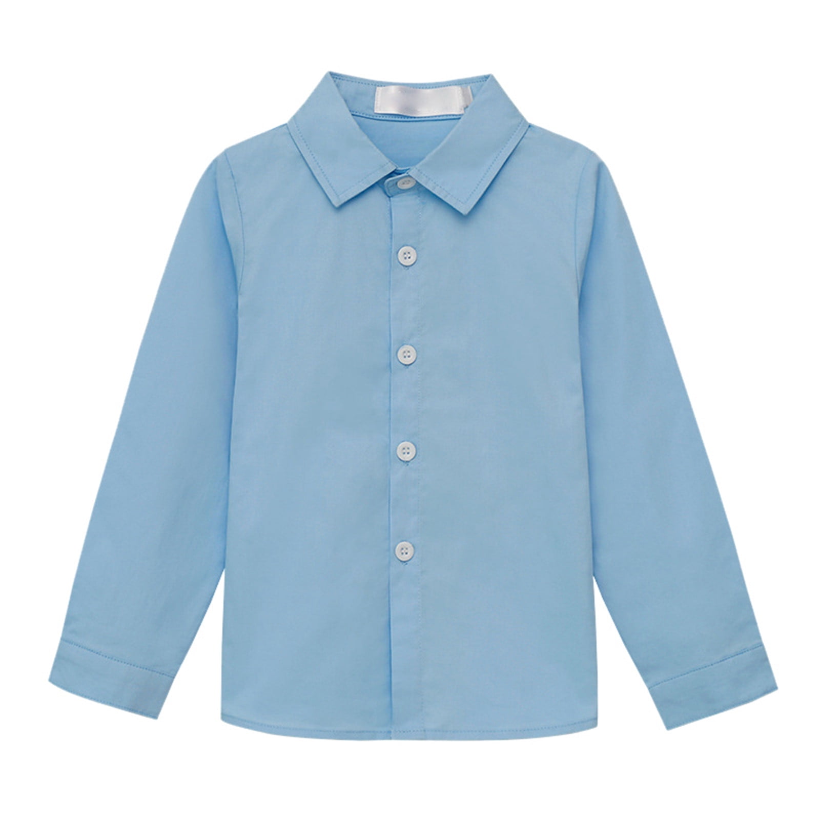 Boys Button Down Shirts Blue Shirt For Boys Dress Shirt Graduation ...
