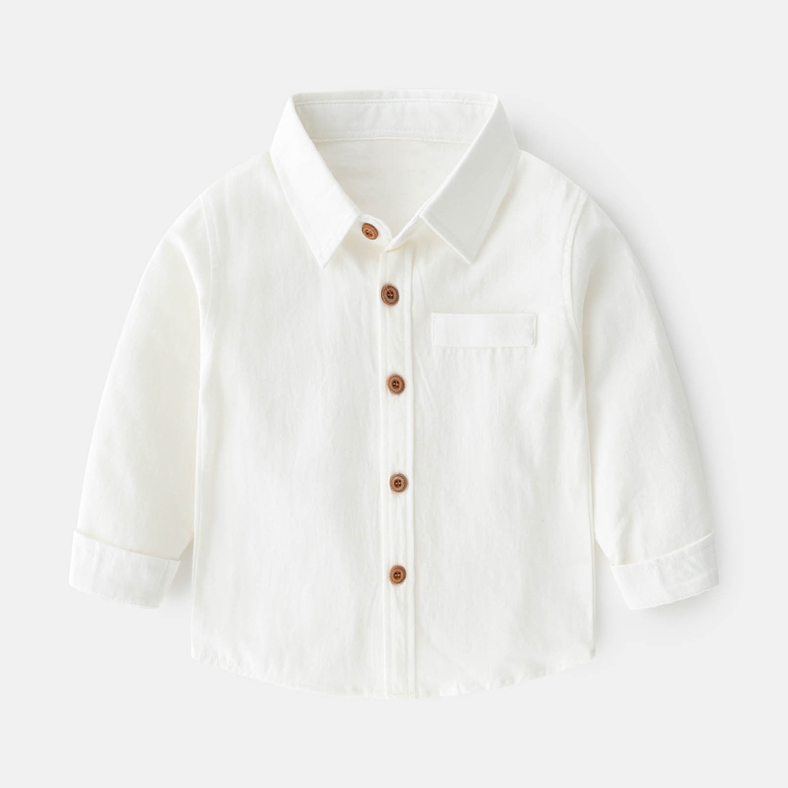 Boys Button Down Shirts Boys Formal Outfit White Long Sleeve Shirt ...