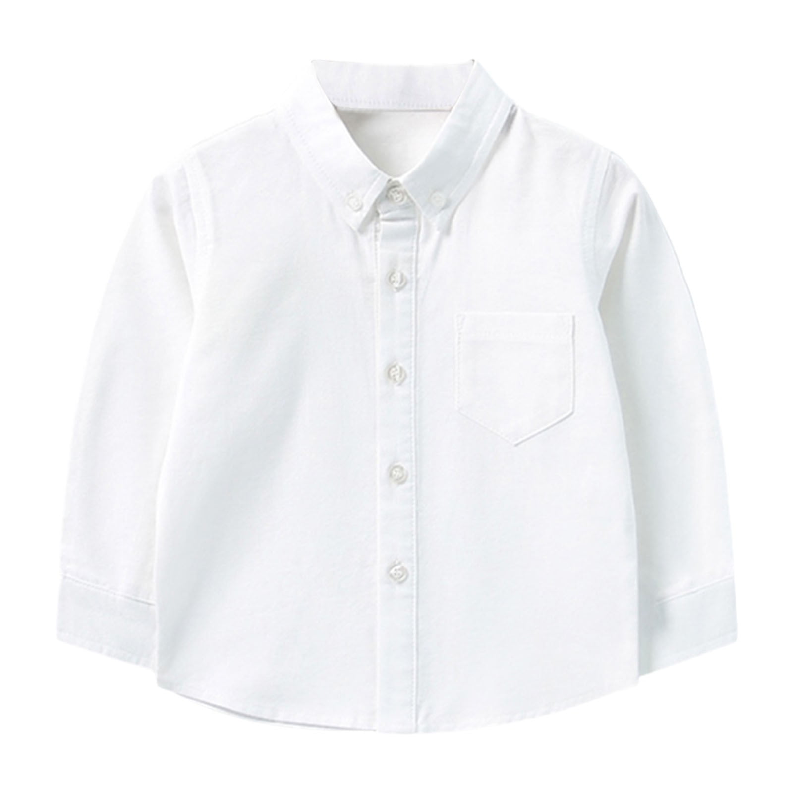 Boys' Button Down Shirts Girls White Button Down Shirt Boys Formal ...