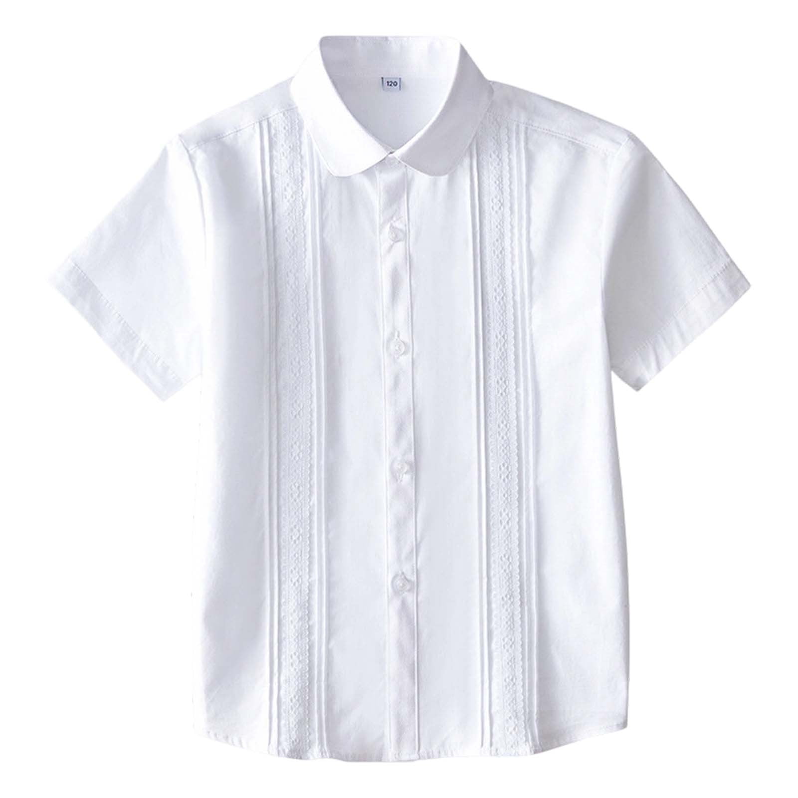 Boys' Button Down Shirts Graduation Shirts White Shirt for Boys Dress ...