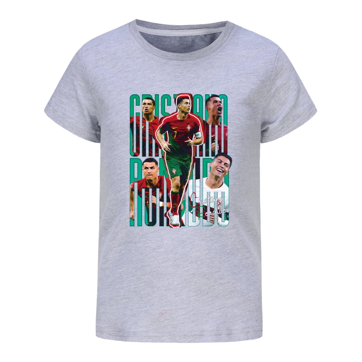 Boys CR7 Cartoon Graphics T-Shirts Fashion Summer Short Sleeve Shirt ...