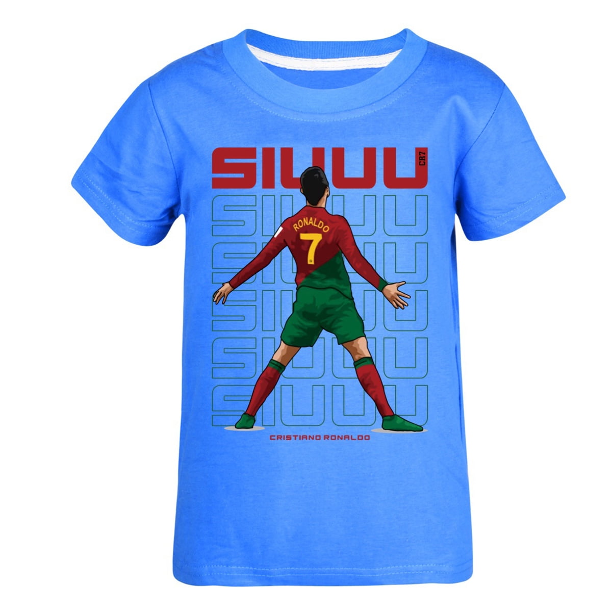 Boys CR7 Cristiano Ronaldo Character Graphics T-Shirts Siu Summer Short ...
