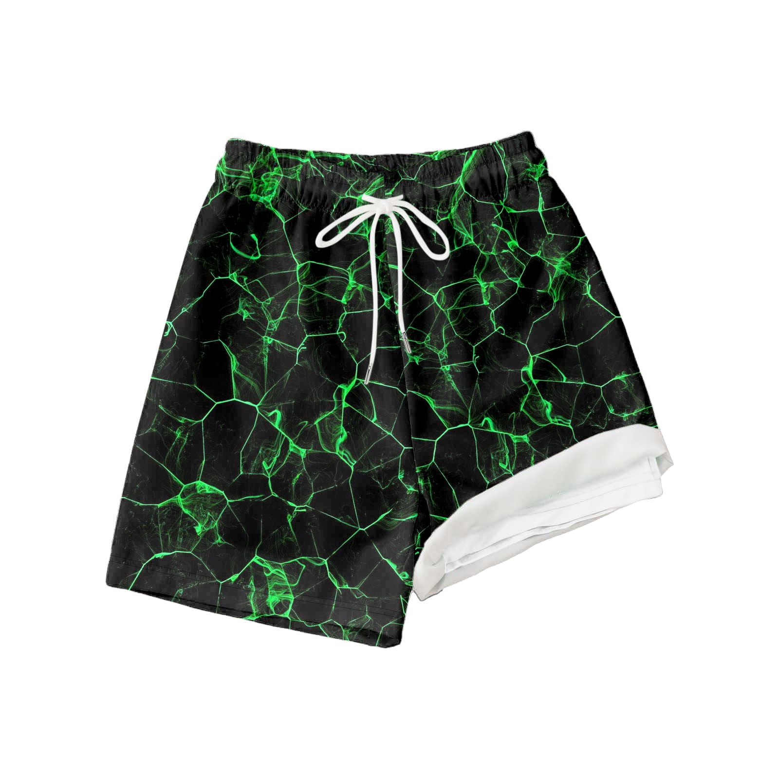 Boys Cargo Pants Fashion Swim Trunks Compression Liner Stretch Boys ...