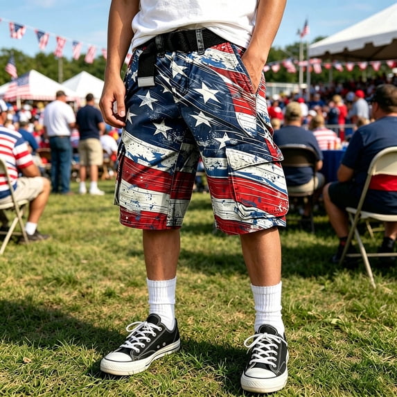 Boys Cargo Shorts 250 Anniversary USA Shorts American Flag Boys ...