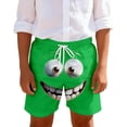 Boys Cargo Shorts Cool Comfortable Face Print Beach Shorts for Boy ...