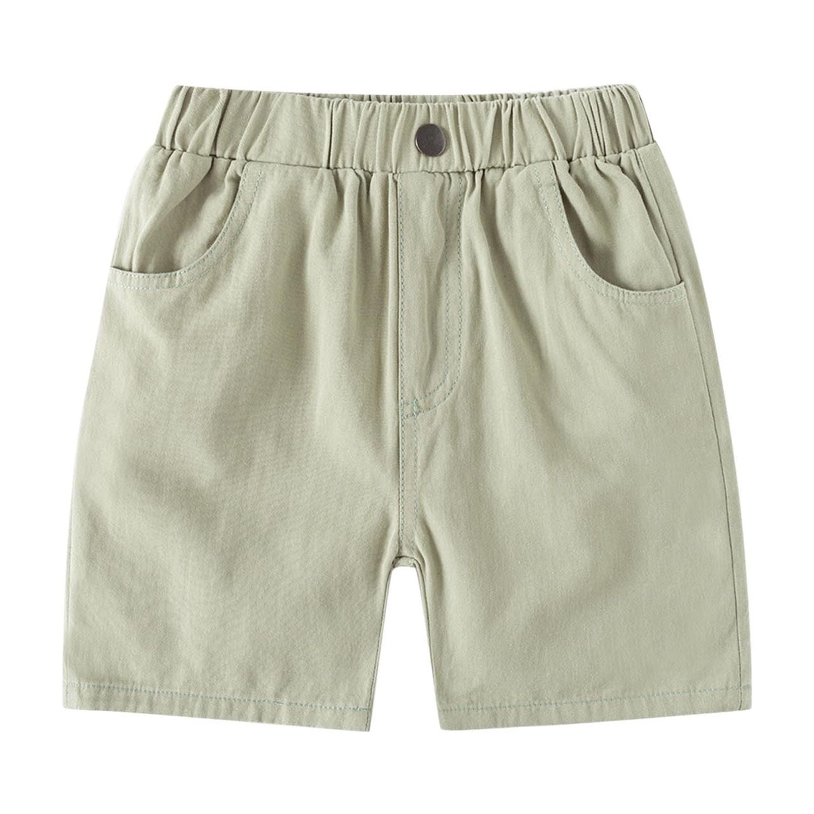 Boys Cargo Shorts Outdoor Solid Color Hiking Shorts Stretch Shorts ...