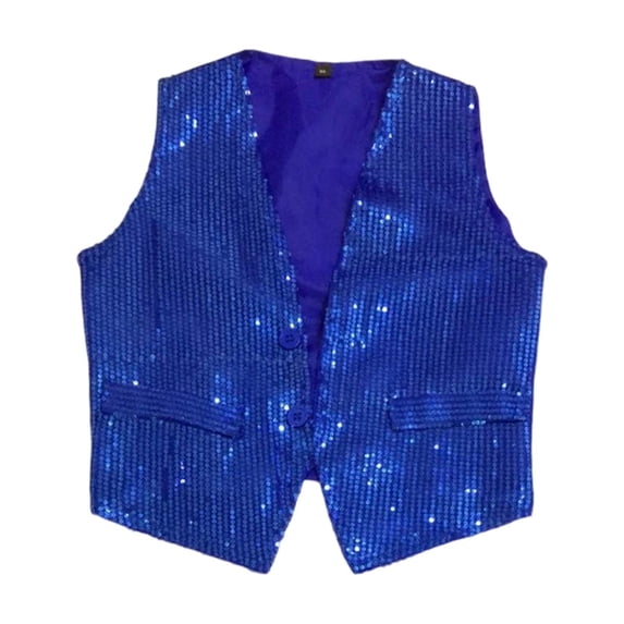 Boys Carnival Performance Vest Sparkling Sequins Singing Group Show ...