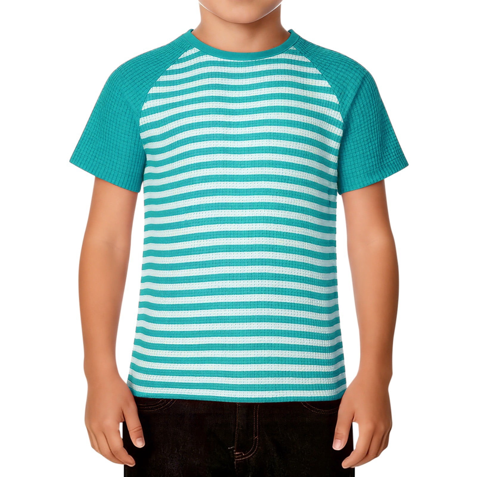 Boys Carnival Print Short Sleeve Knit Top For Kids Comfortable Casual ...