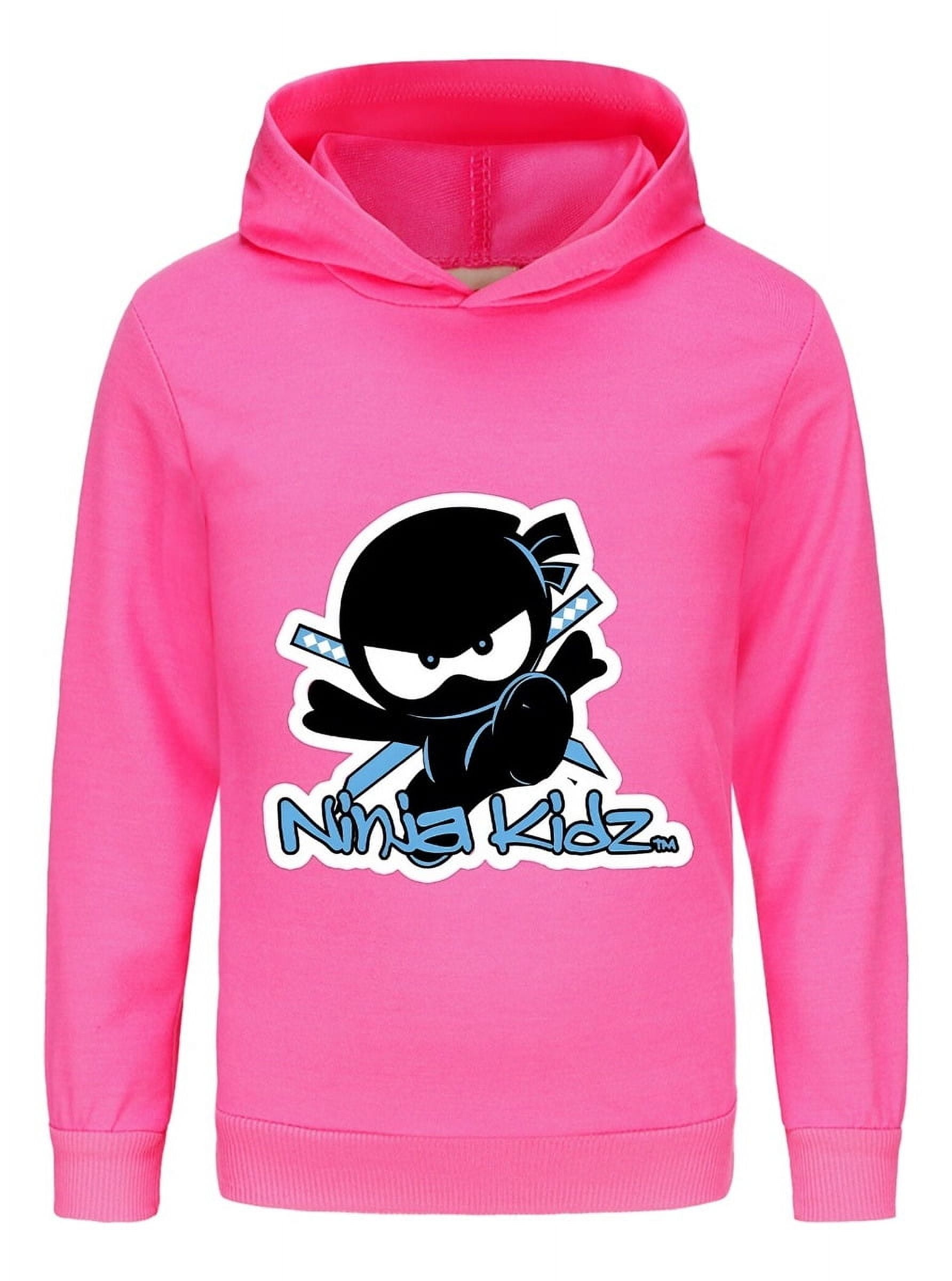 Boys Cartoon Ninja Kidz Hoodie – Kids Long Sleeve Pullover with Bold ...
