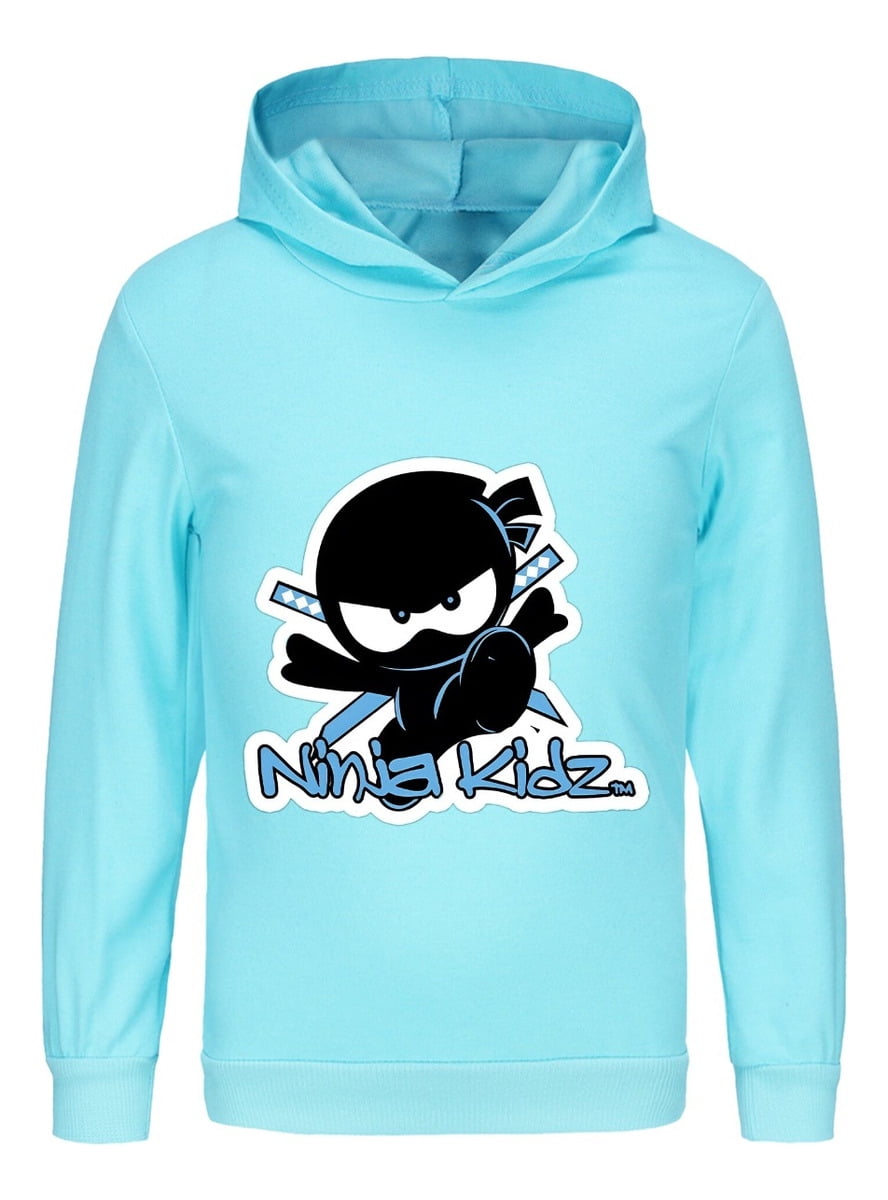 Boys Cartoon Ninja Kidz Hoodie – Kids Long Sleeve Pullover with Bold ...