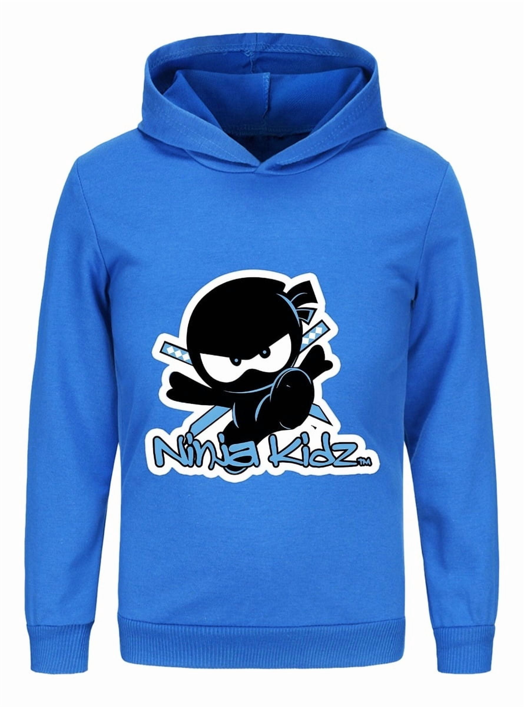 Boys Cartoon Ninja Kidz Hoodie – Kids Long Sleeve Pullover with Bold ...