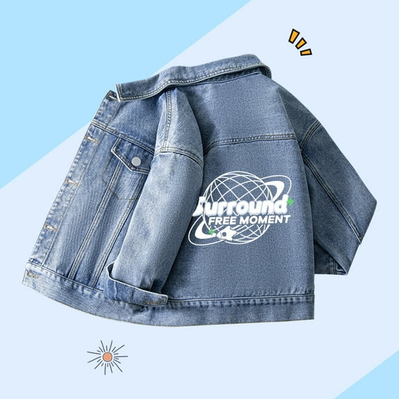 Boys’ Cartoon Print Denim Jacket – Trendy Spring/Summer 2026 Jean ...