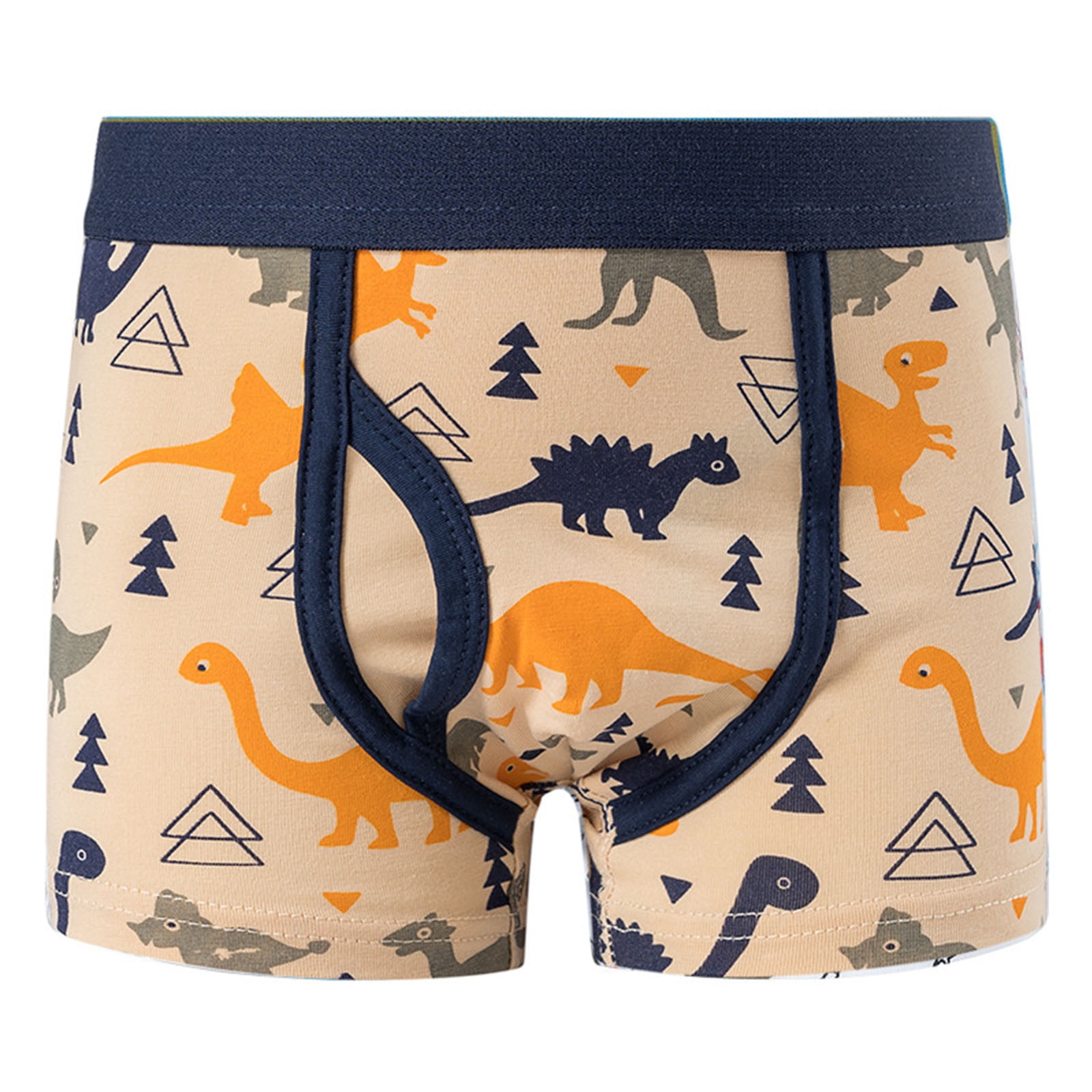 Boys' Cartoon Vehicle Print Undergarments, Soft Cotton Boxer Briefs for ...