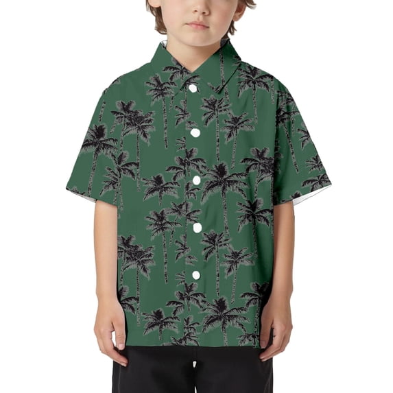 Boys Casual Beach Button Down Short Sleeve Shirt Loose Fit Comfortable ...