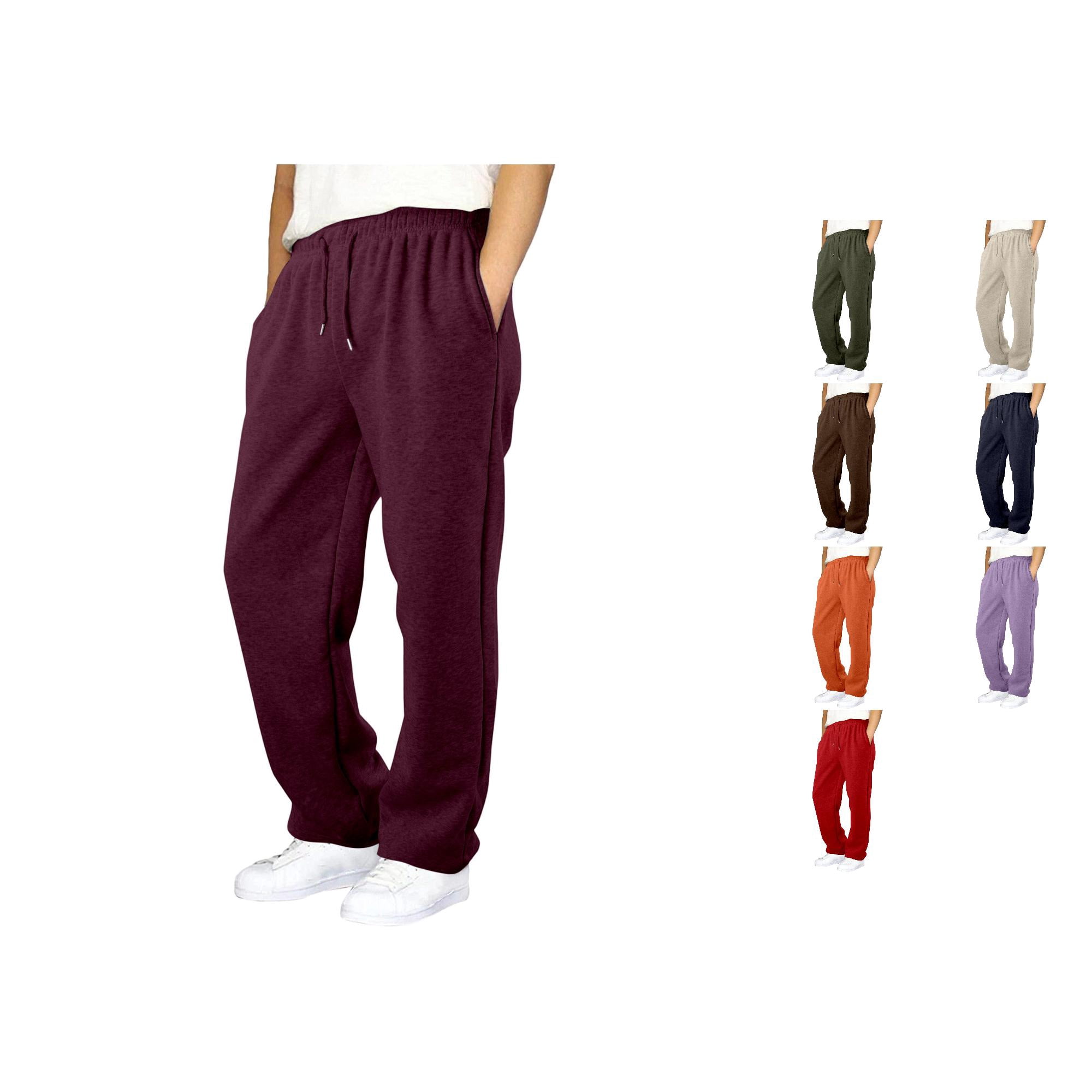 Boys Casual Elastic Waist Joggers Loose Fit Wide Leg Sweatpants Kids ...