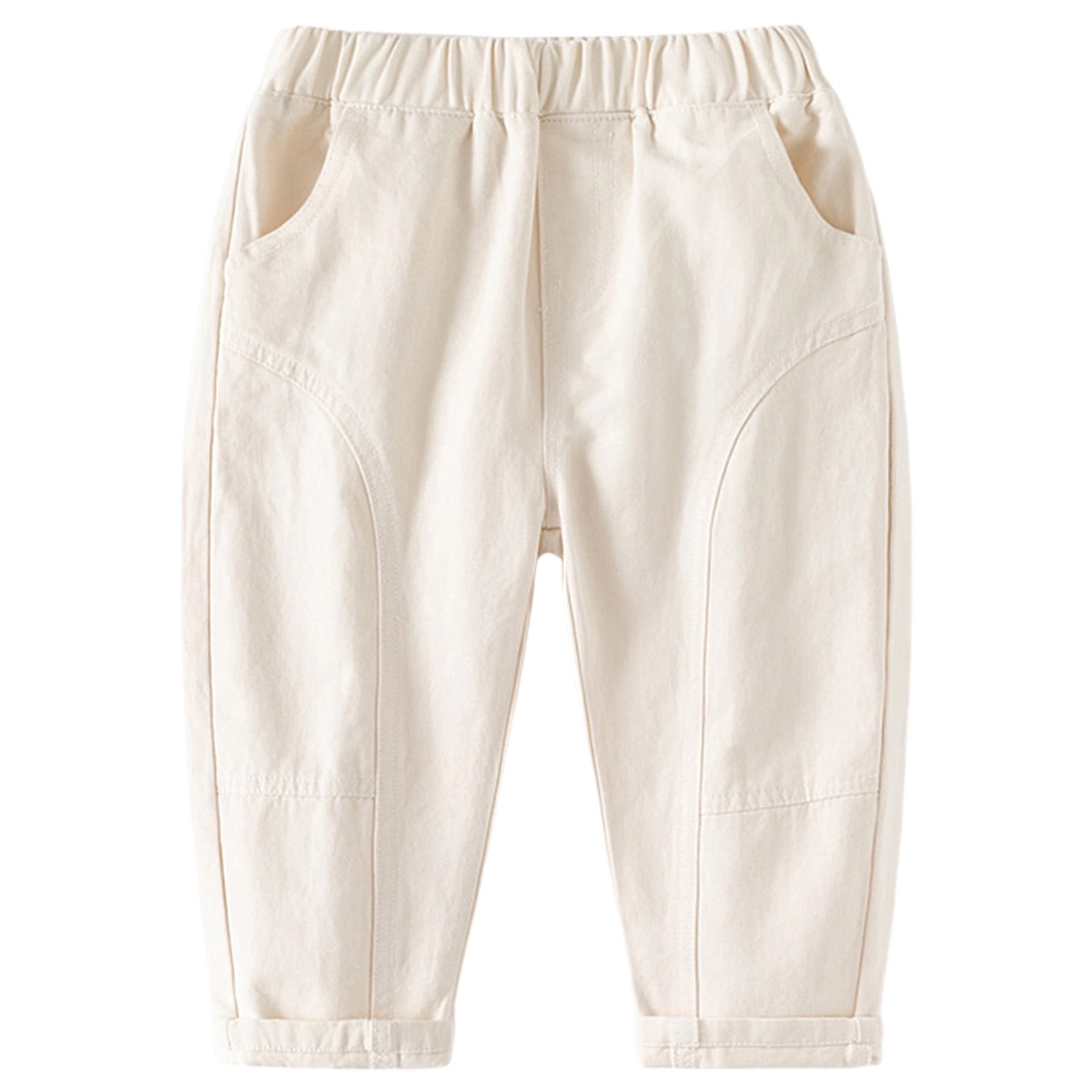Boys Casual Everyday Trousers Soft Breathable Fabric Long Pants For ...