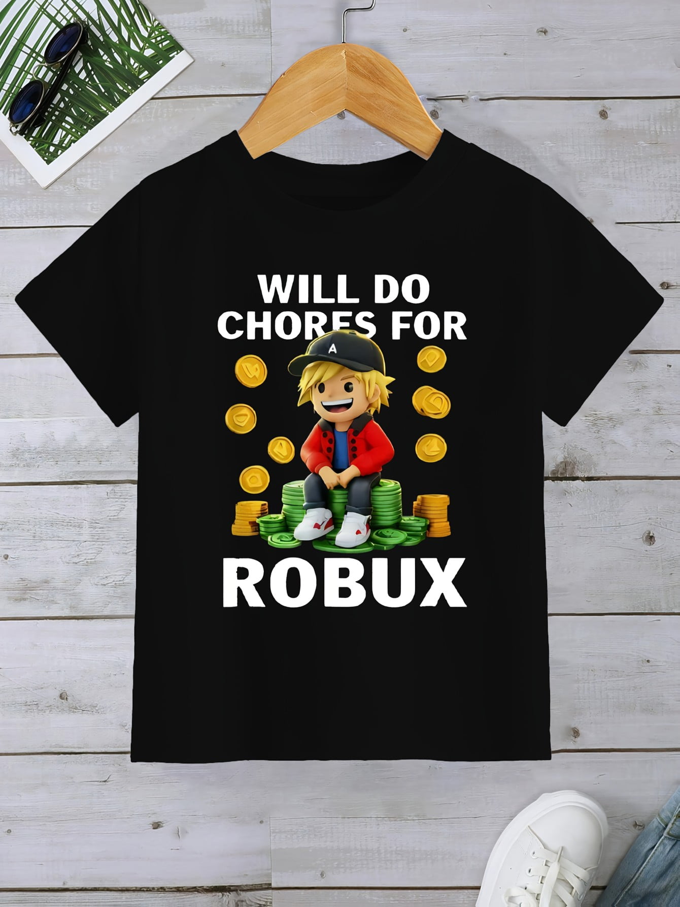 Boys' Casual Graphic T-Shirt - Breathable Polyester, Round Neck, Short ...