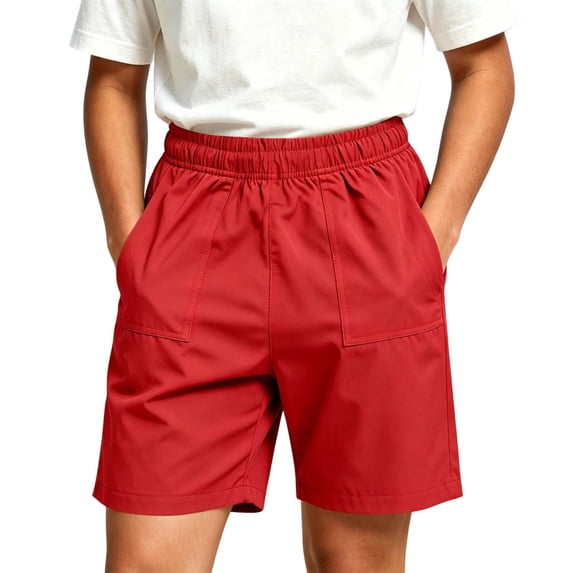 Boys Casual Hiking Cargo Shorts, Elastic Waist Quick Dry Side Pockets ...