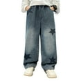 Boys Casual Jeans with Star Pattern Straight Leg Trousers Kids Rs Cool ...