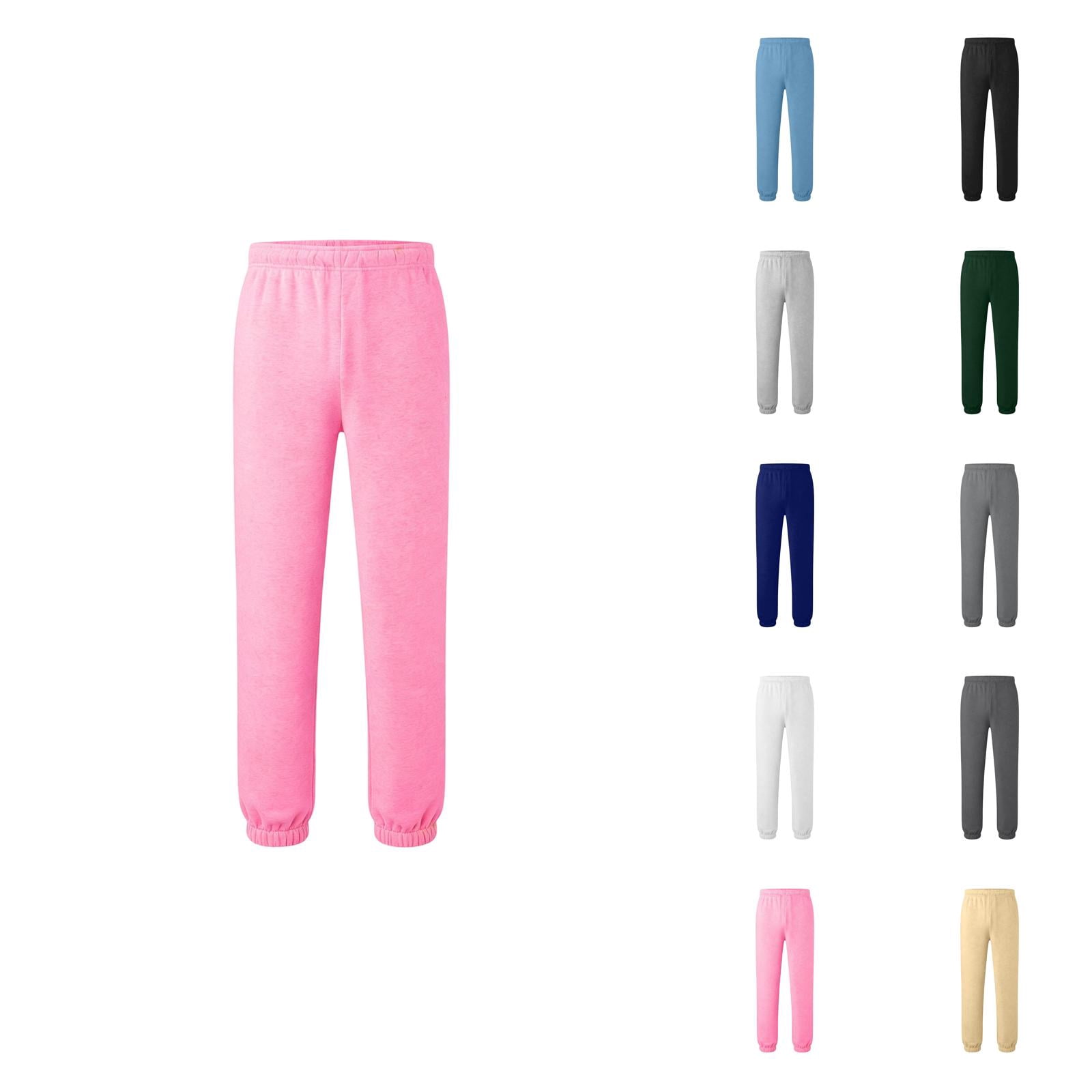 Boys Casual Jogger Sweatpants Elastic Waist Tapered Leg Long Pants For ...