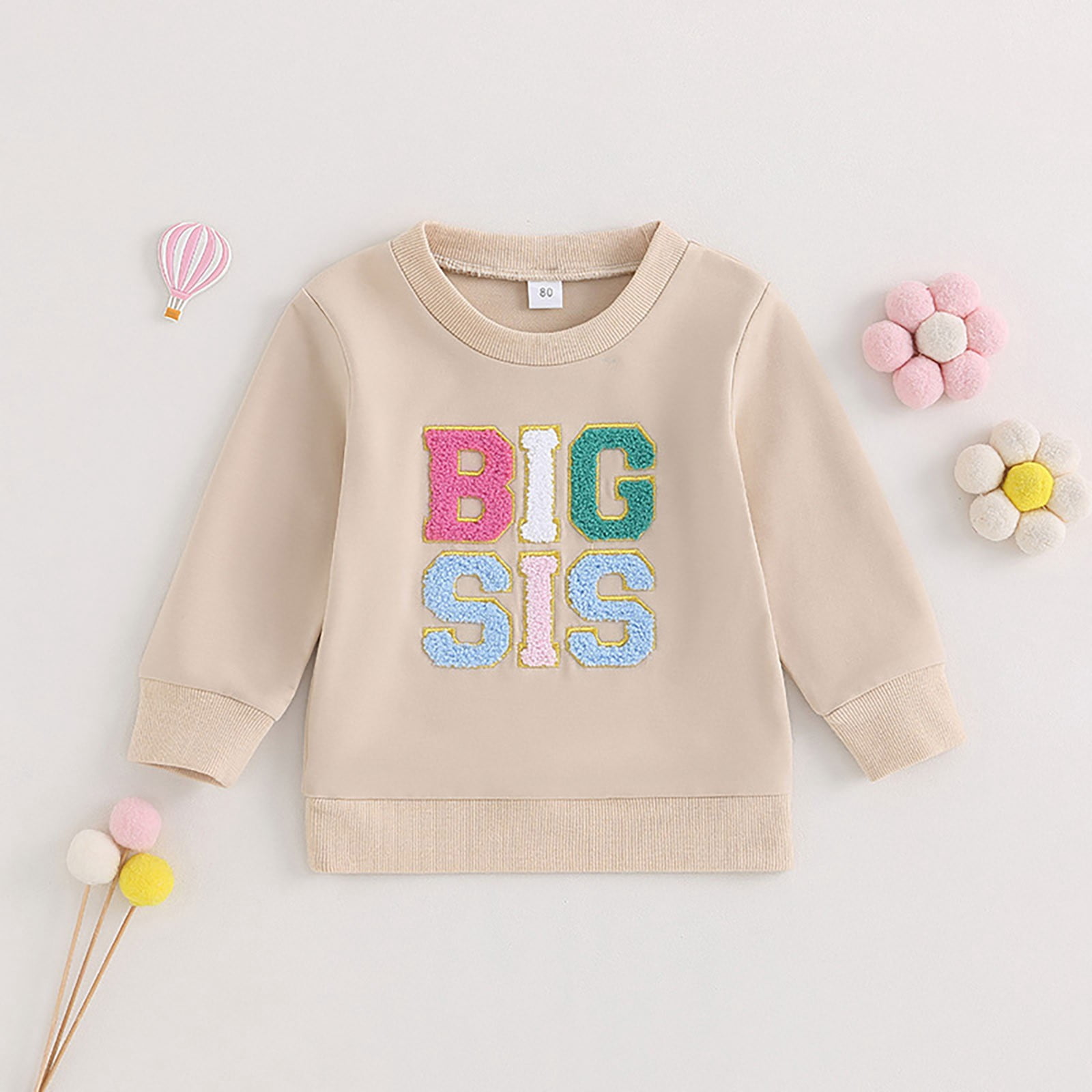 Boys Casual Letter Embroidery Pullover Hoodie Long Sleeve Crewneck ...