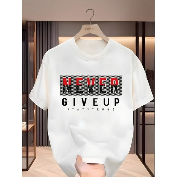 Boys' Casual Outdoor Short-Sleeve T-Shirt for Spring And Summer, NEVER ...