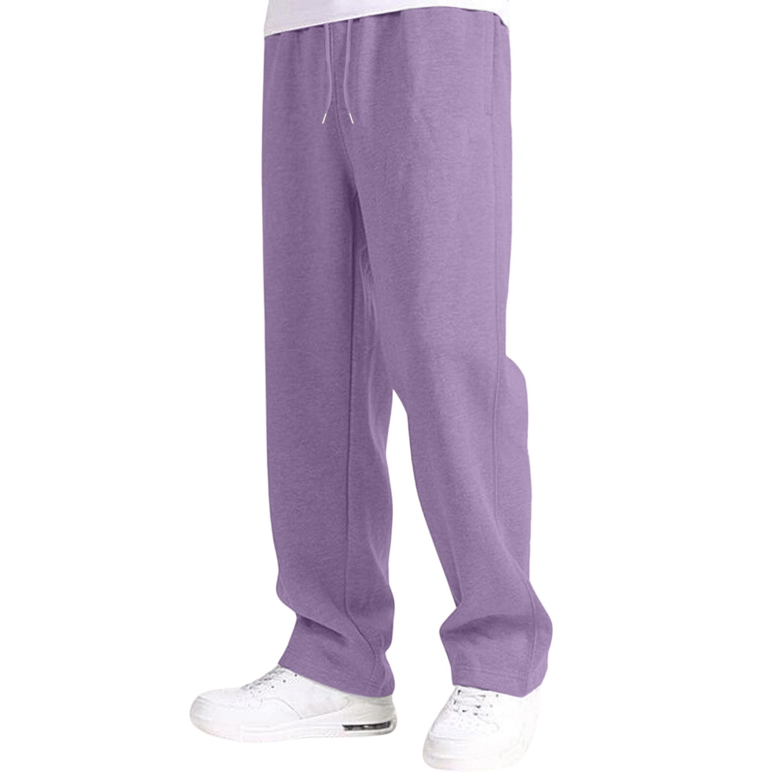 Boys Casual Pants Elastic Waist Drawstring Loose Fit Wide Leg Joggers ...