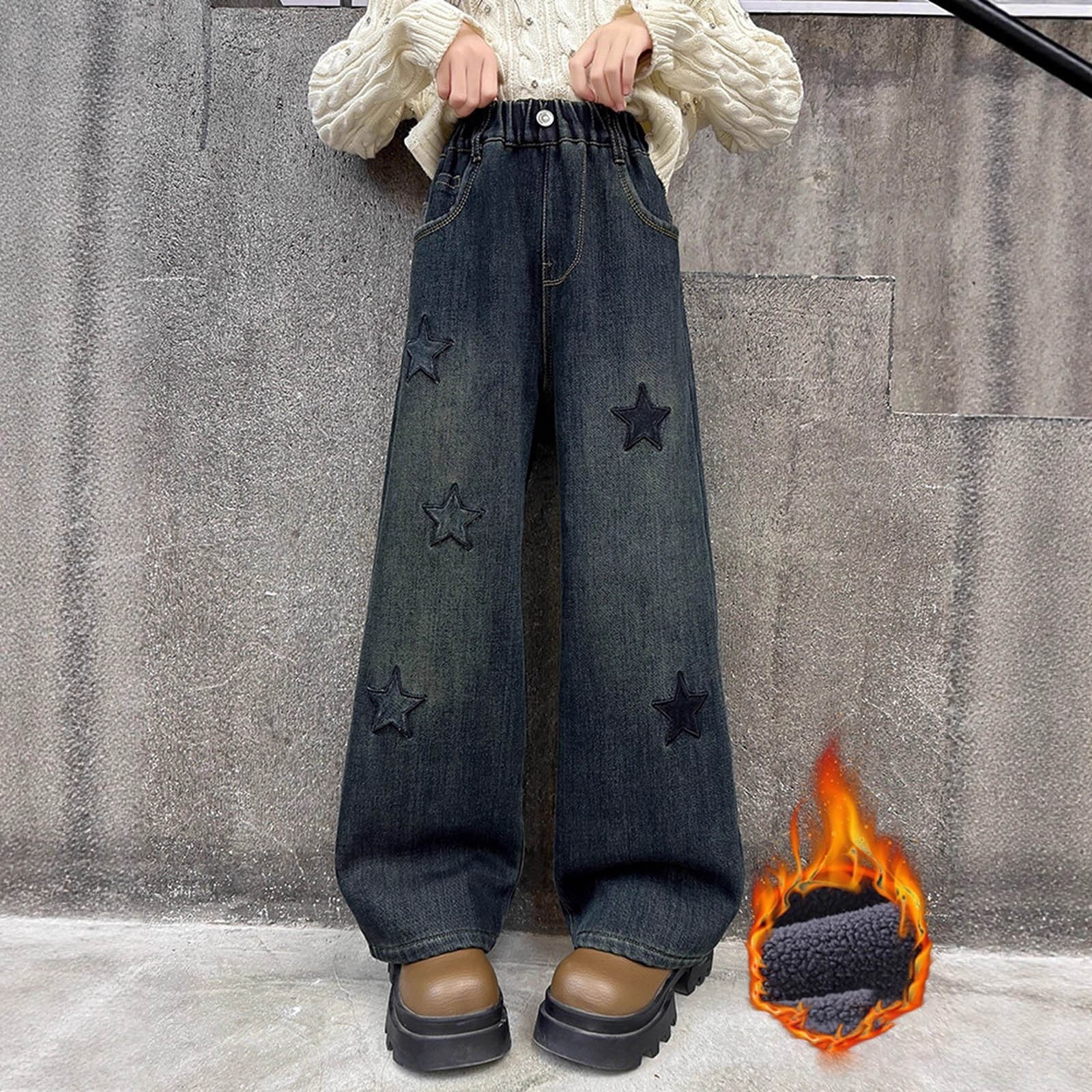Boys Casual Pants Loose Girl's Wide Leg Trousers For Kids Autumn Wear ...