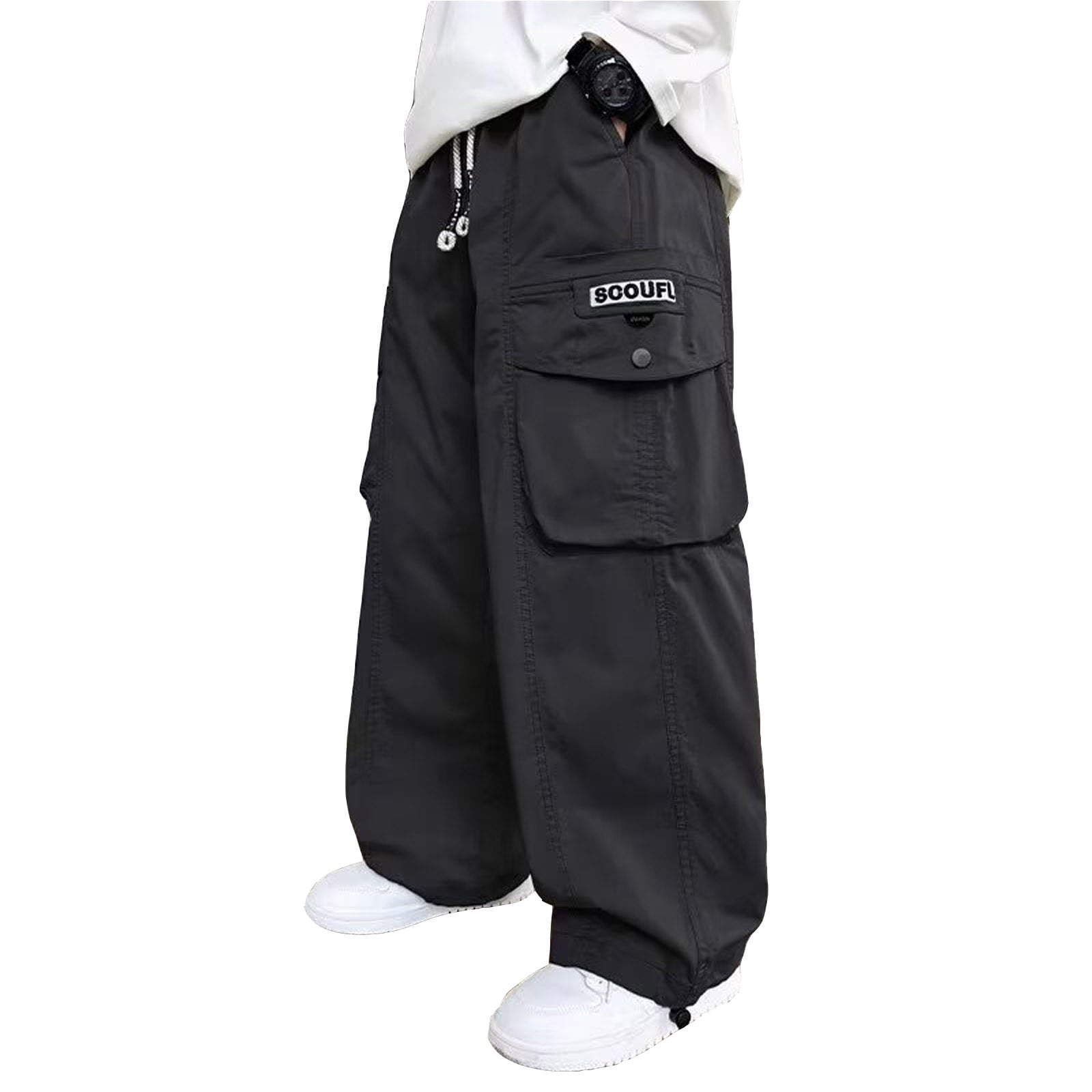 Toddler Boys Casual Pants Straight Leg Wide Cargo Pants Summer Loose ...