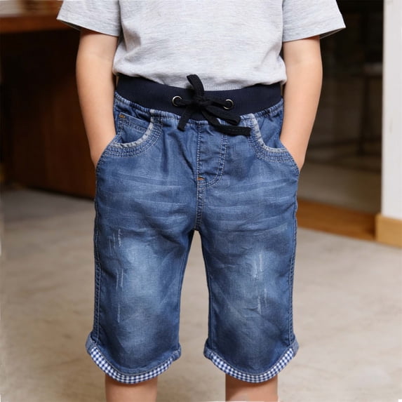 Boys Casual Pants With Stretch Comfort Fit Elastic Waistband Playwear ...
