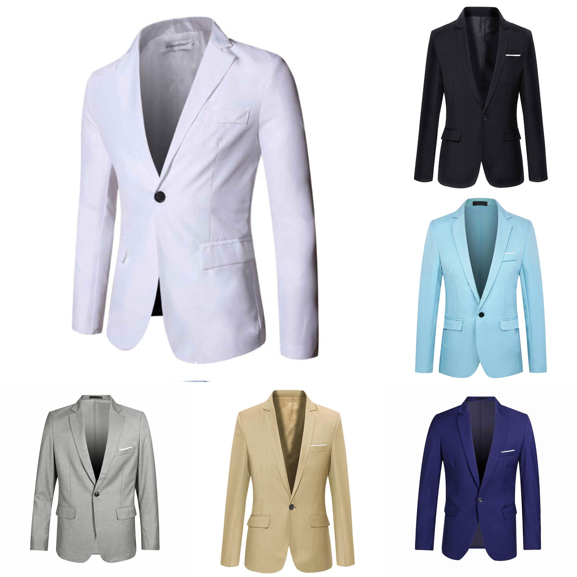 Boys Casual Suit Jacket, Single Breasted Long Sleeve Blazer for School ...