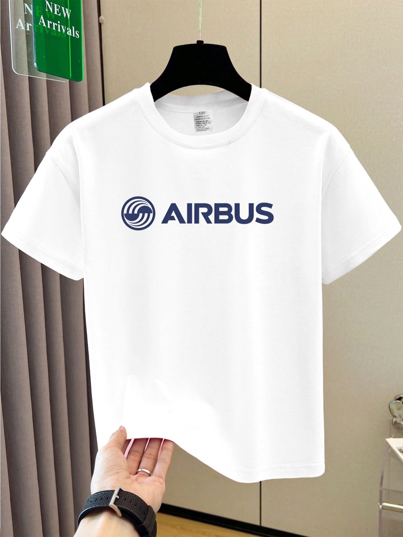 Boys' Casual Summer T-Shirt - Airbus Logo Design, Soft & Stretchy ...