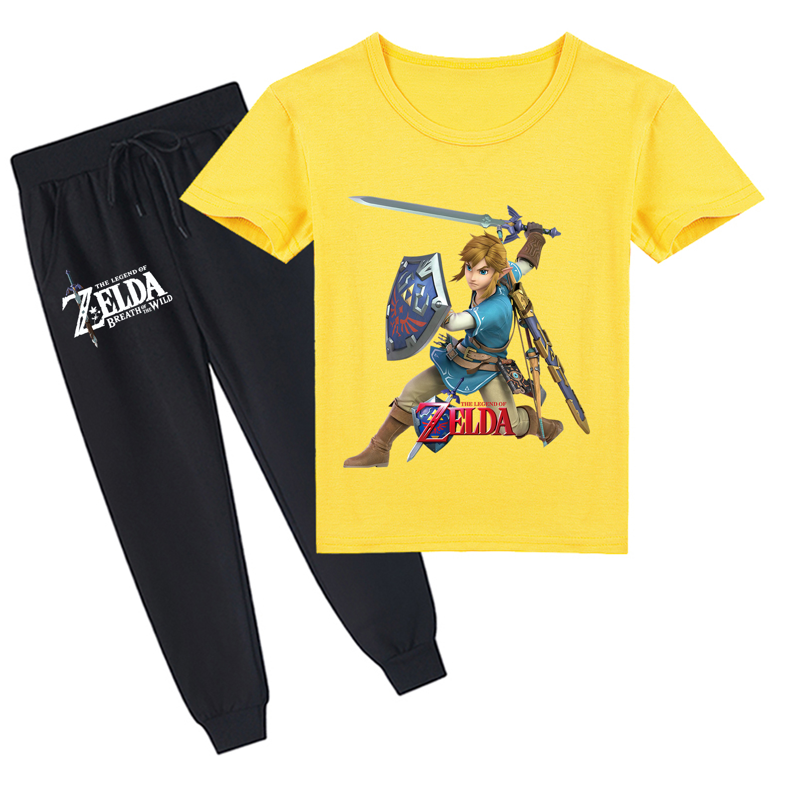 Boys' Charming Summer Outfit: The Legend of Zelda Crew Neck Cotton ...