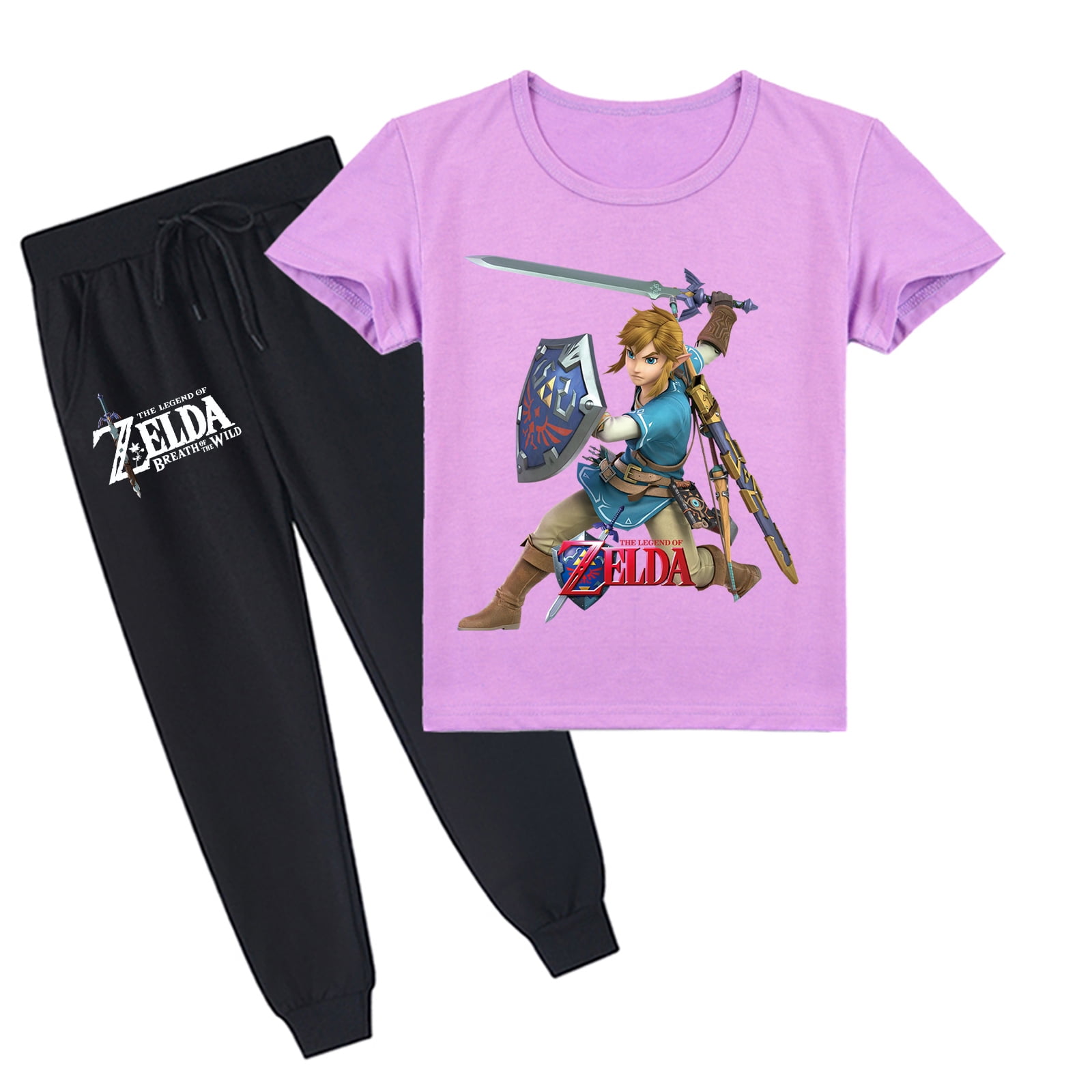 Boys' Charming Summer Outfit: The Legend of Zelda Crew Neck Cotton ...