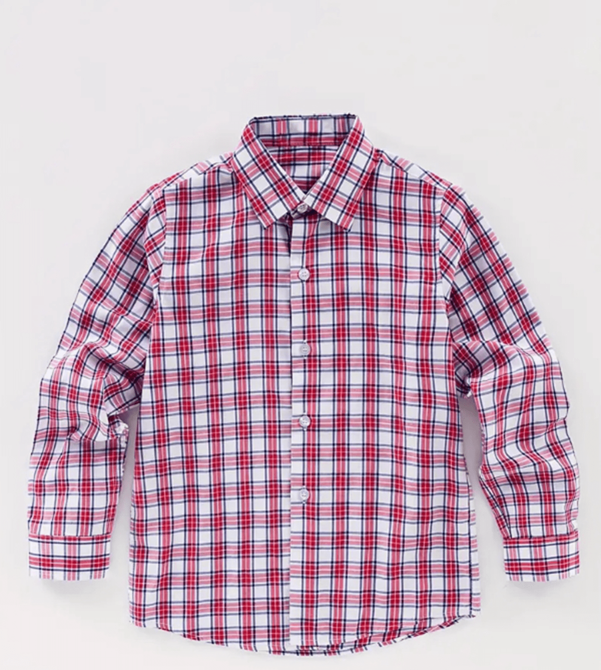Boys Child Trendy Red Plaid Shirts Long Sleeve Button Down Tops Outwear ...