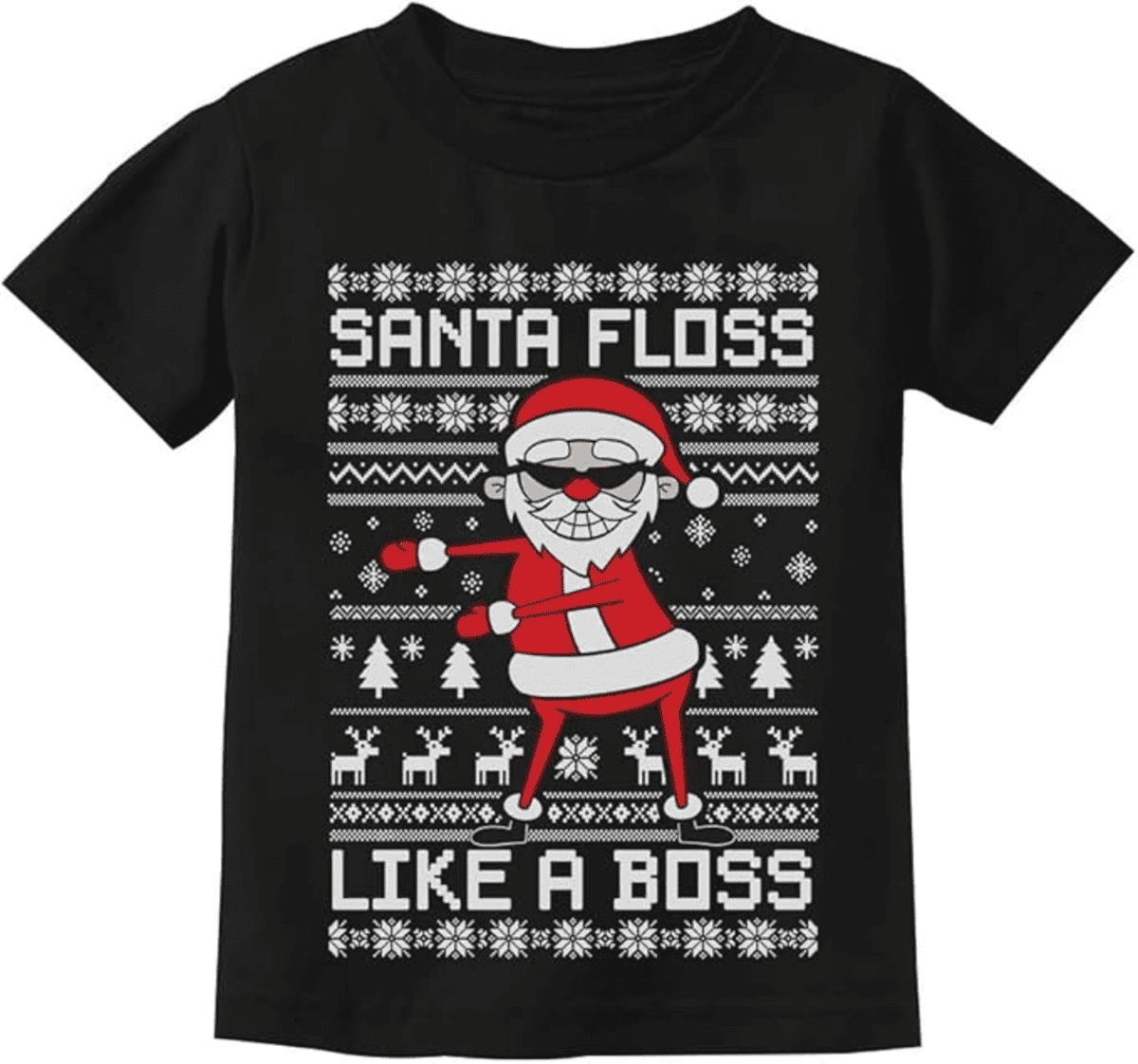 Boys Christmas T-Shirt | Soft 100% Cotton Holiday Short Sleeve Santa ...