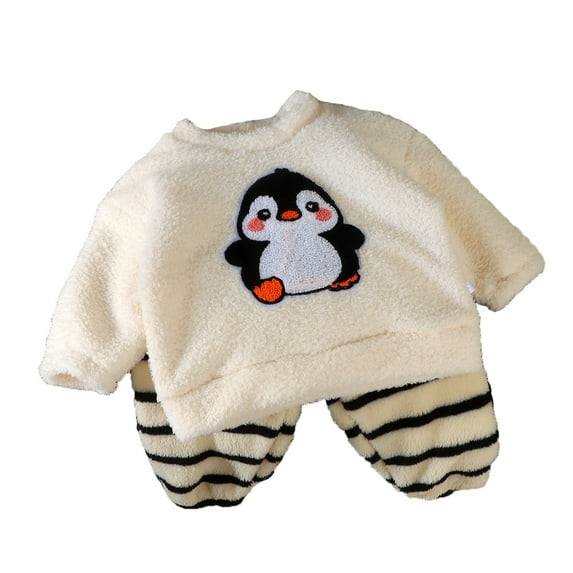 Boys Christmas Thermal Pajama Winter Two Piece Outfit Home Kids ...