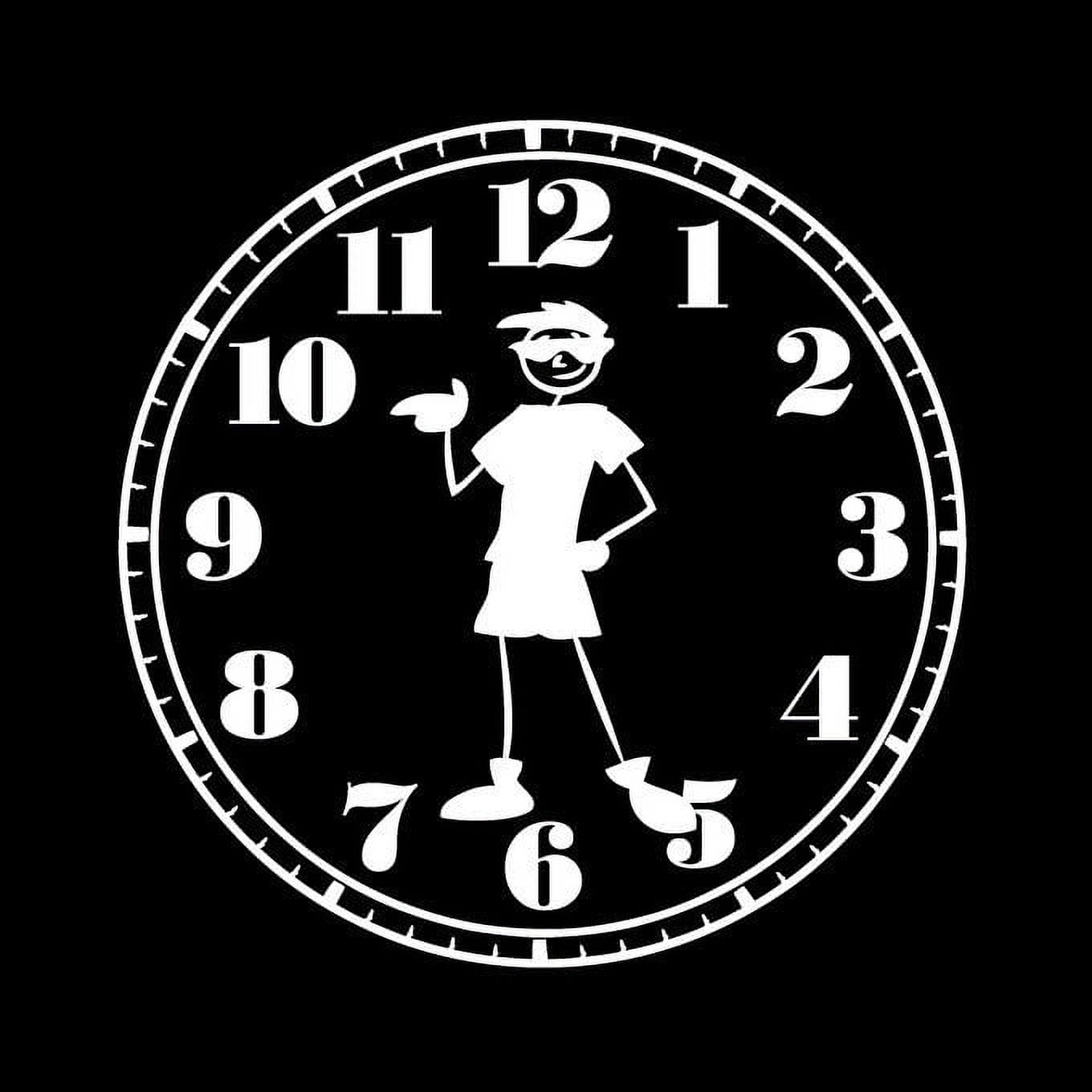 Boys Clock Face Graphic - Large - White - Walmart.com