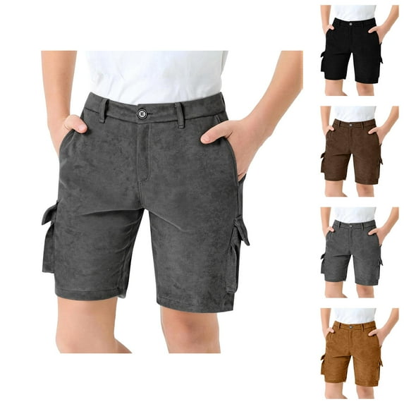 Boys Clothes Boys Cargo Shorts With Relaxed Fit and Utility Pockets ...