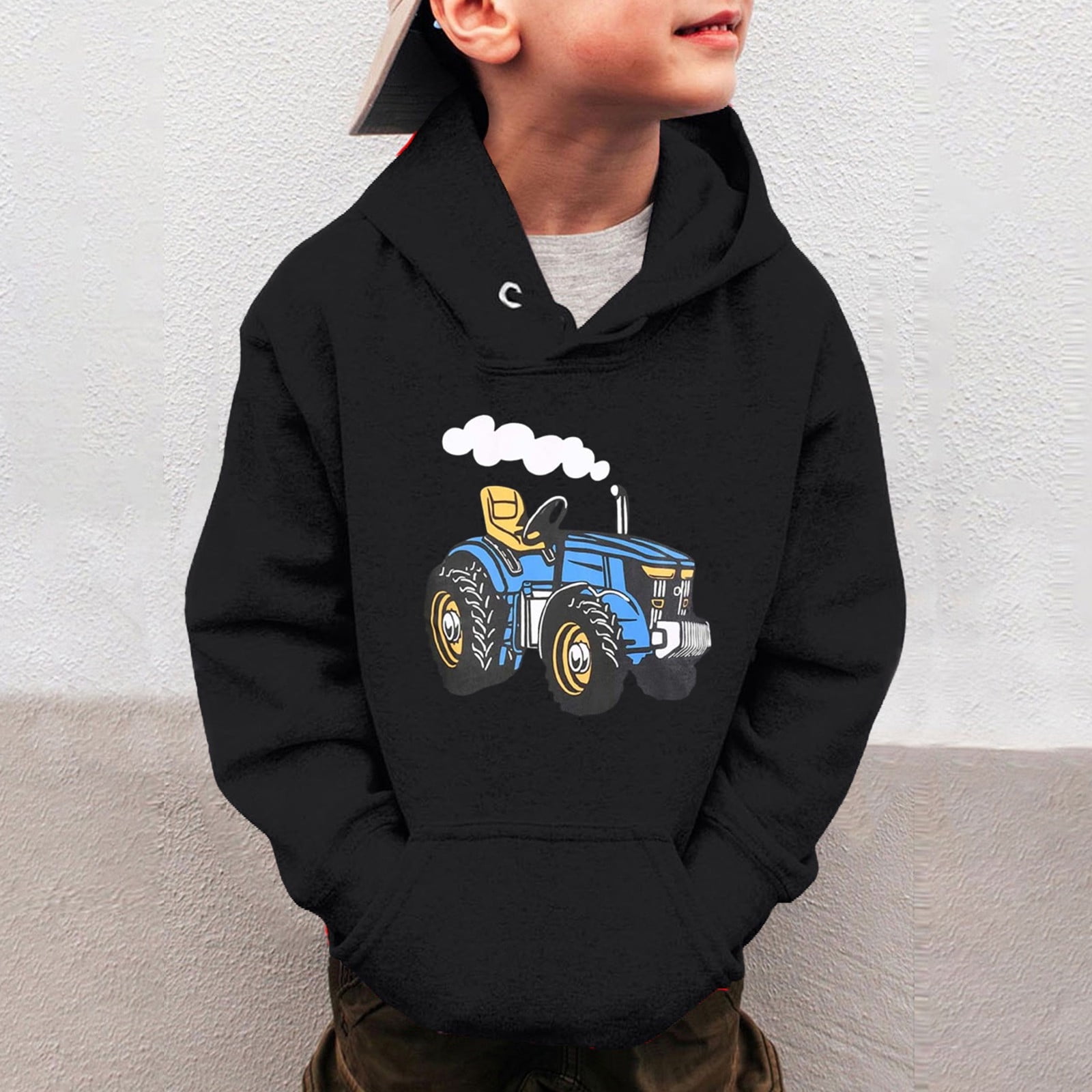 Boys Clothes Crop sweatshirt Cool hoodies Wearable Long Sleeve Graphic ...