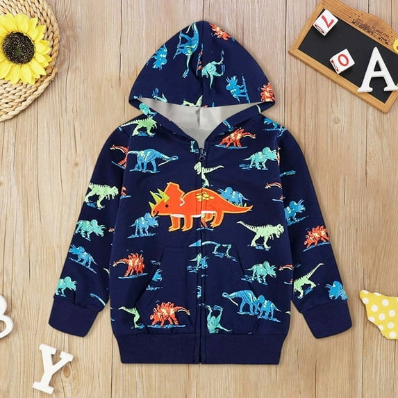 Boys Clothes Game Day Sweatshirt Zip-Up Hoodies Printed Fall Fashion ...