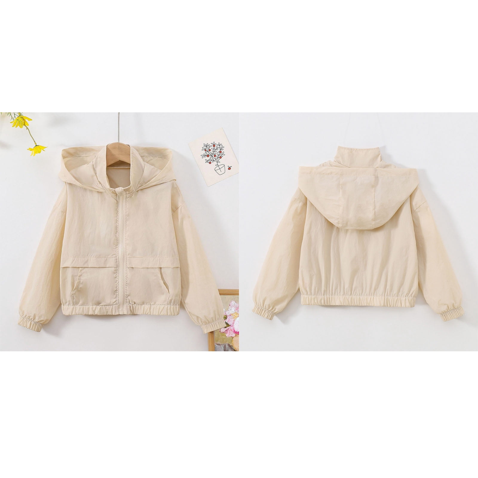 Boys Clothes Kids Boys Windbreaker Jacket Zipper Hoodie Light Jacket ...