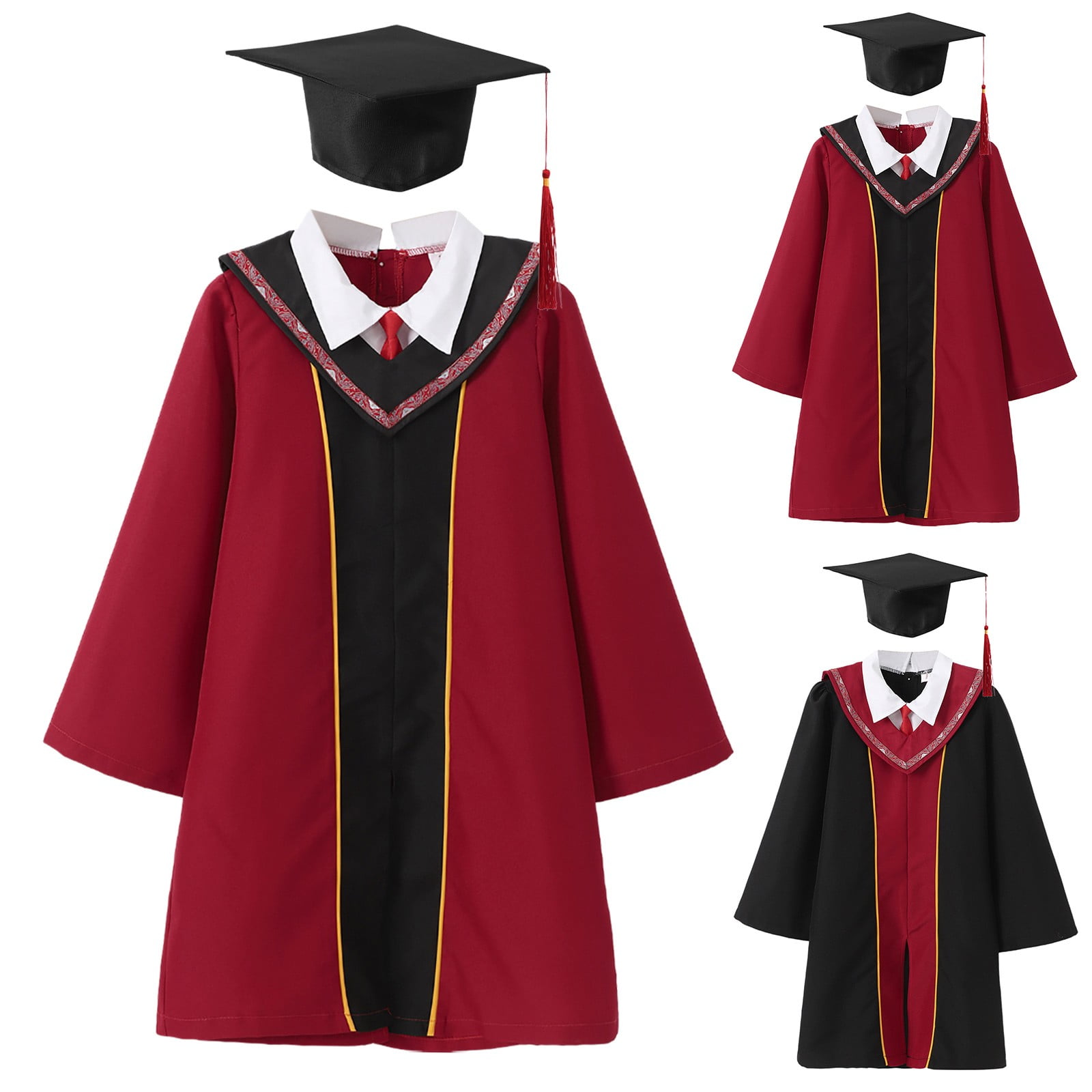 Boys Clothes Kindergarten Graduation Gown Robe Set Photo Shoot Formal ...