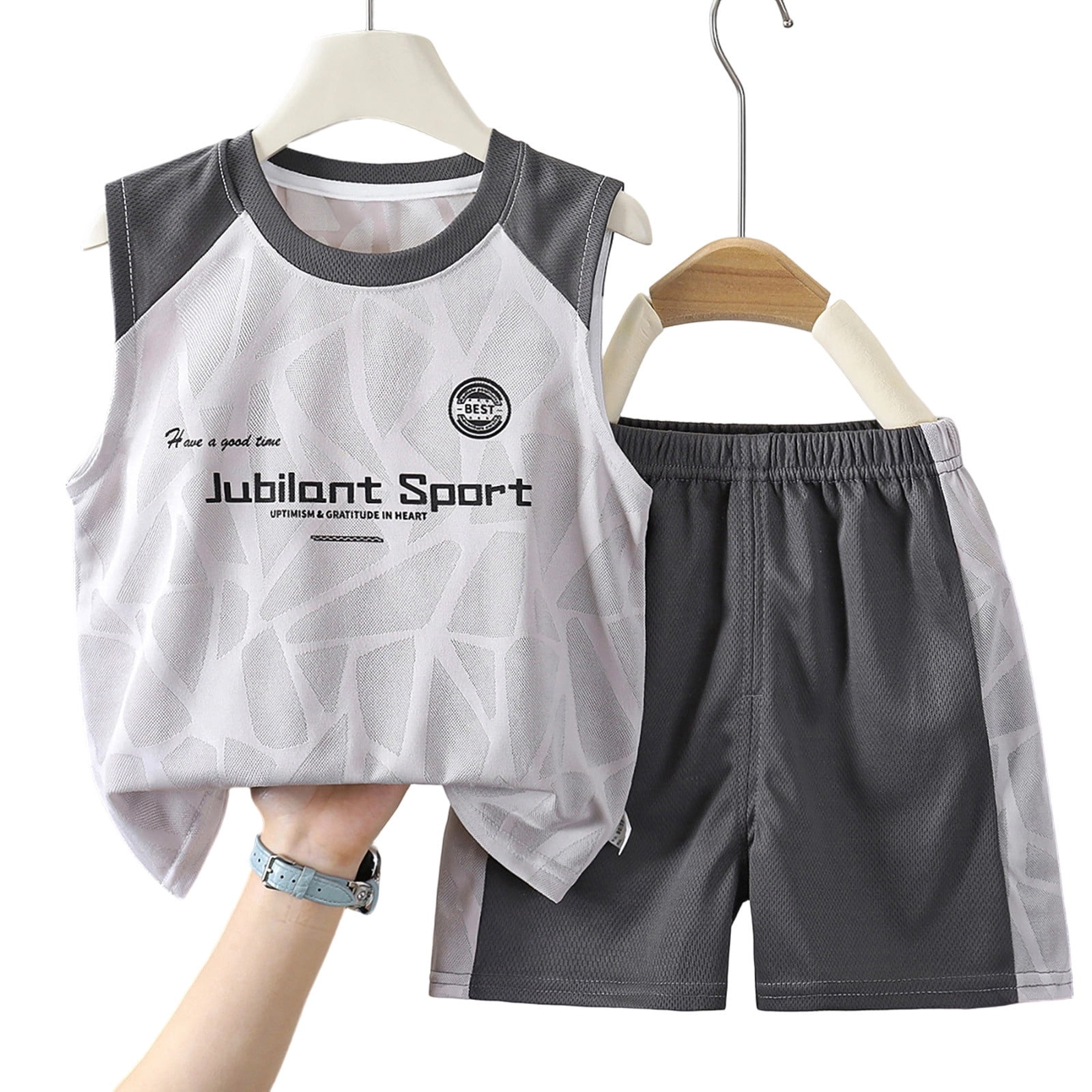 Boys Clothes Summer Outfits Quick Drying Athletic Short Sleeve Boys ...
