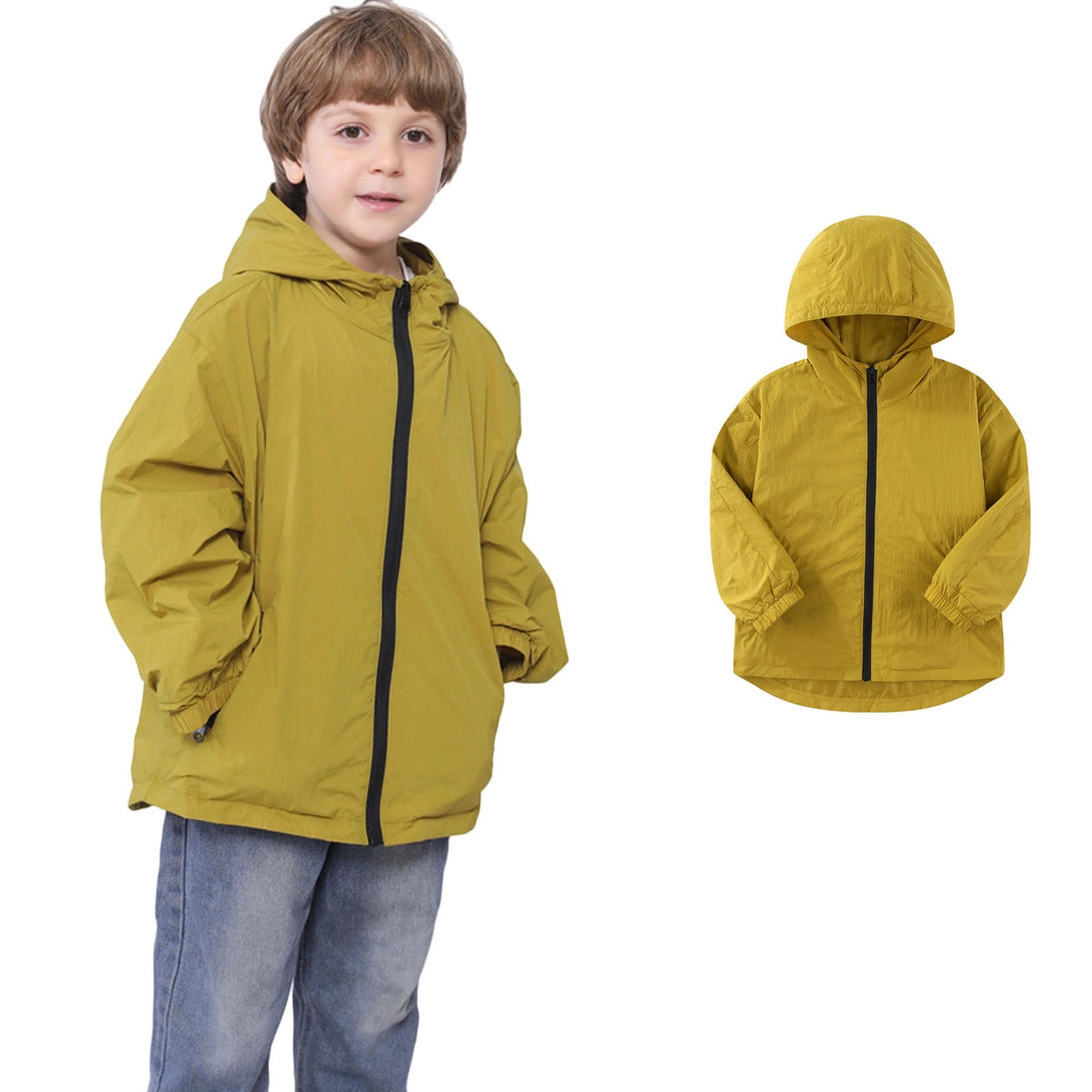 Boys Clothes Toddler Windbreaker Jacket Zip up Jacket Lightweight Jacket Fall Outfits Boys ...