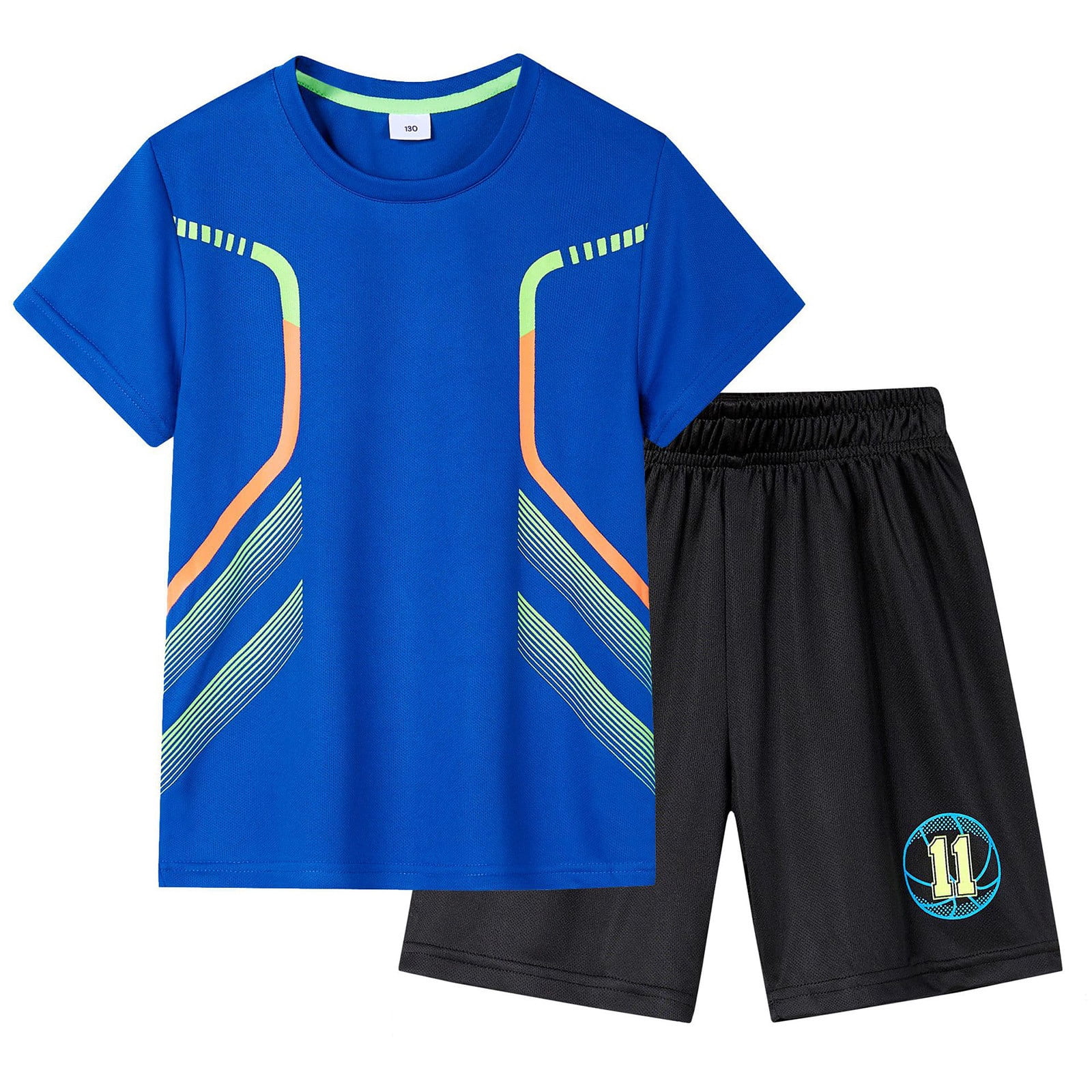 Boys' Clothing Sets 2 Piece Crewneck Comfortable and Soft Athletic T ...