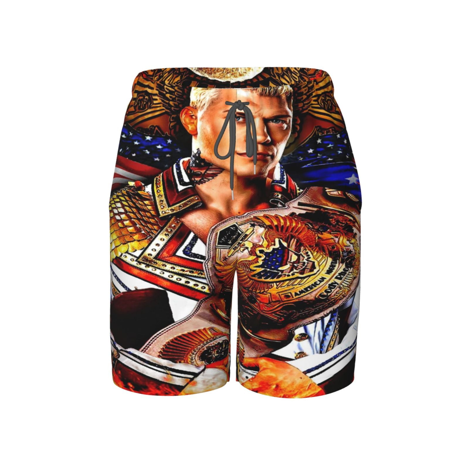 Boys Co-Dy Wrestler Rh0d Swim Trunks With Mesh Liner Kids Cartoon Quick ...