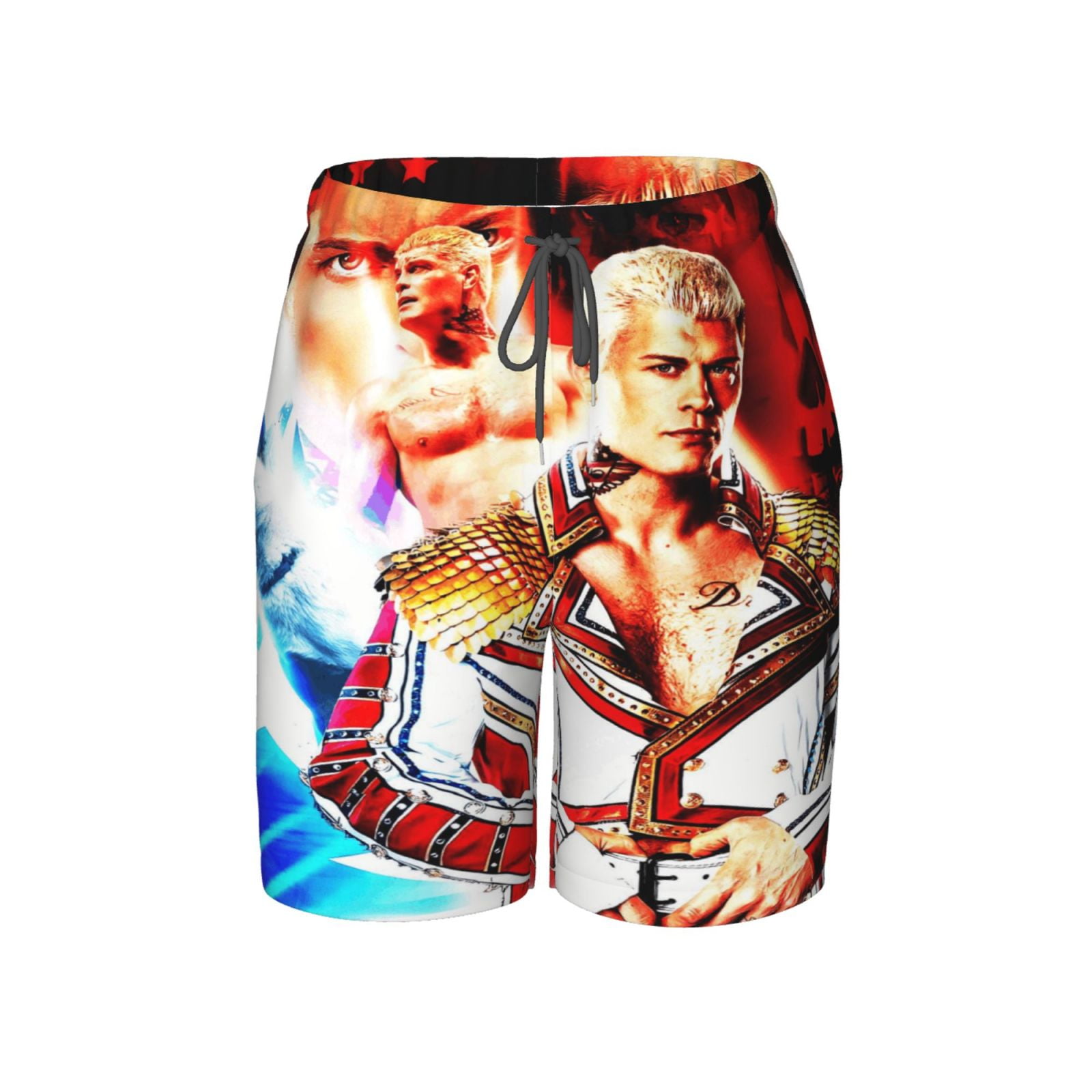 Boys Co-Dy Wrestler Rh0d Swim Trunks With Mesh Liner Kids Cartoon Quick ...