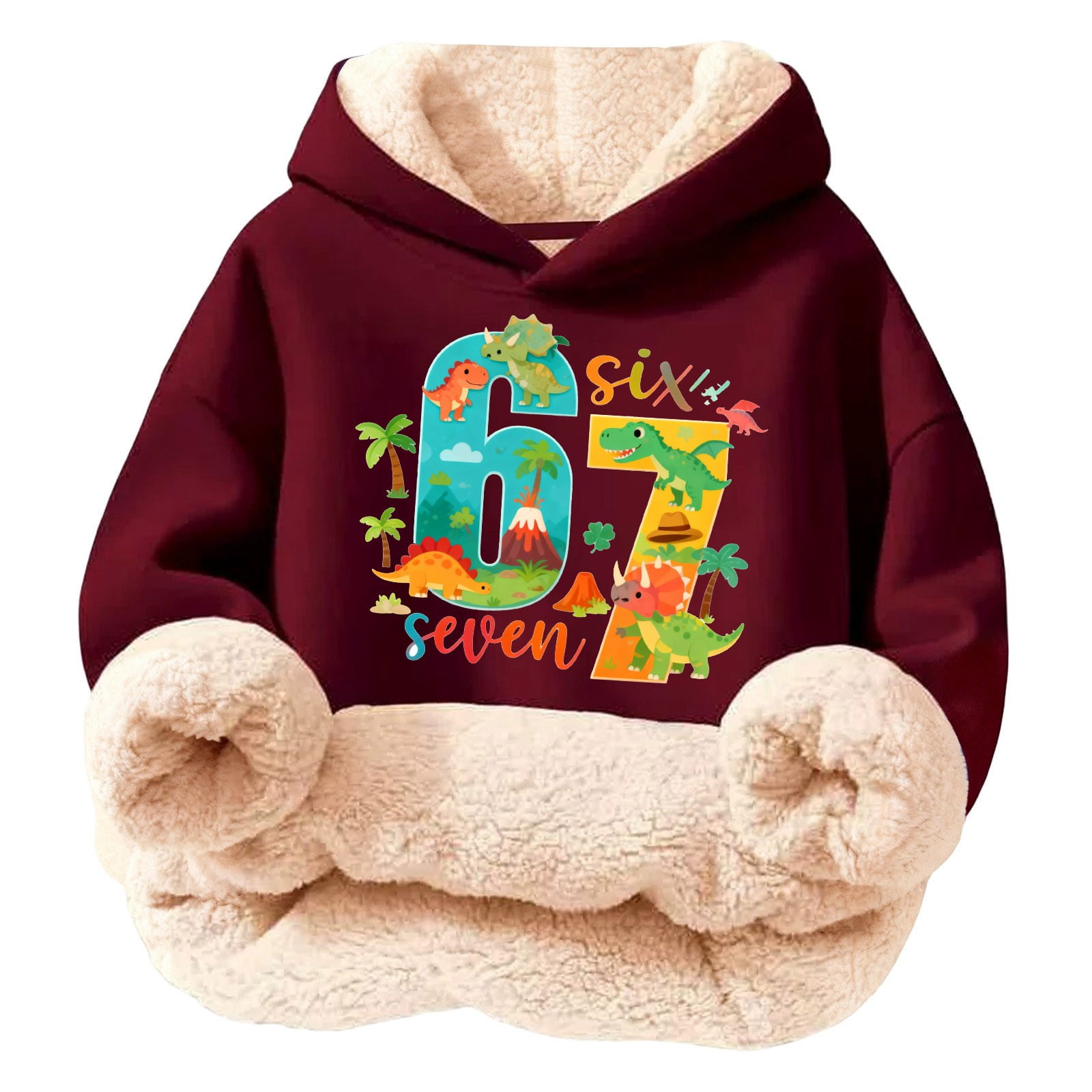 Boys Colorful Printed Kids Hoodie Sweatshirt With No Pockets Clothes ...